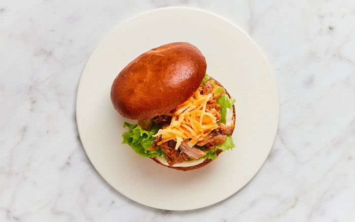 Slider med pulled pork