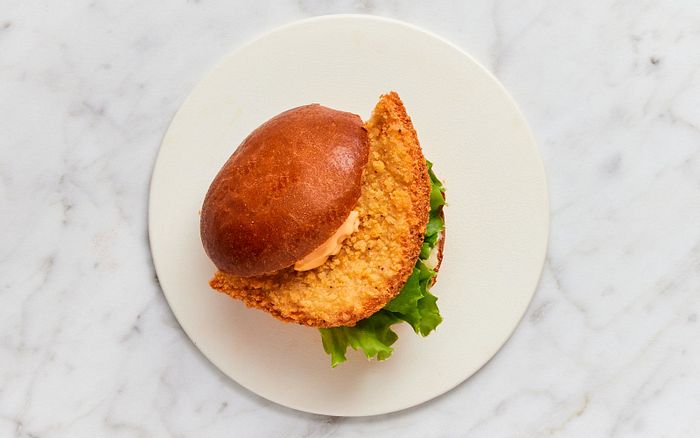 Slider med crispy chicken