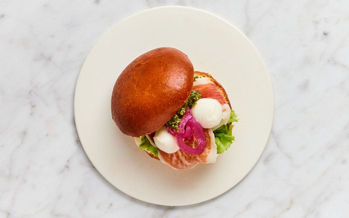 Slider med tørret skinke