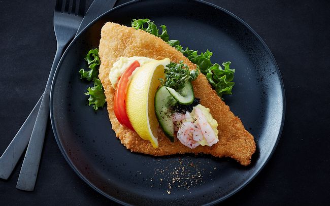 Fiskefilet med remoulade og citron
